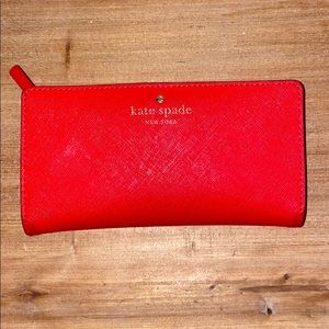 kate spade | Bags | Red Kate Spade Wallet | Poshmark